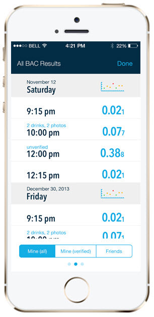 BACtrack Smartphone Breathalyzer Quick Start Guide